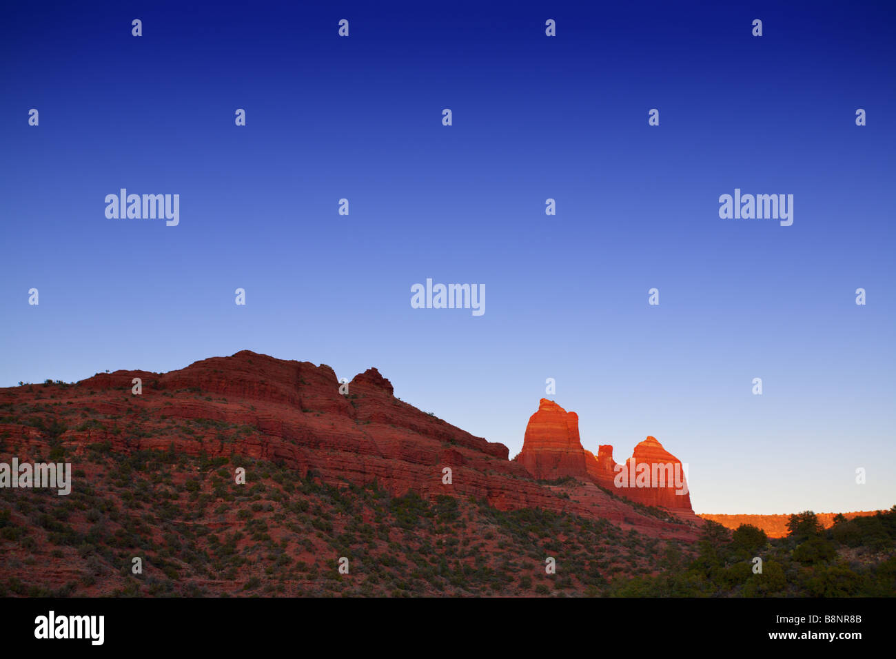 Desert bright sky sunset hi-res stock photography and images - Alamy