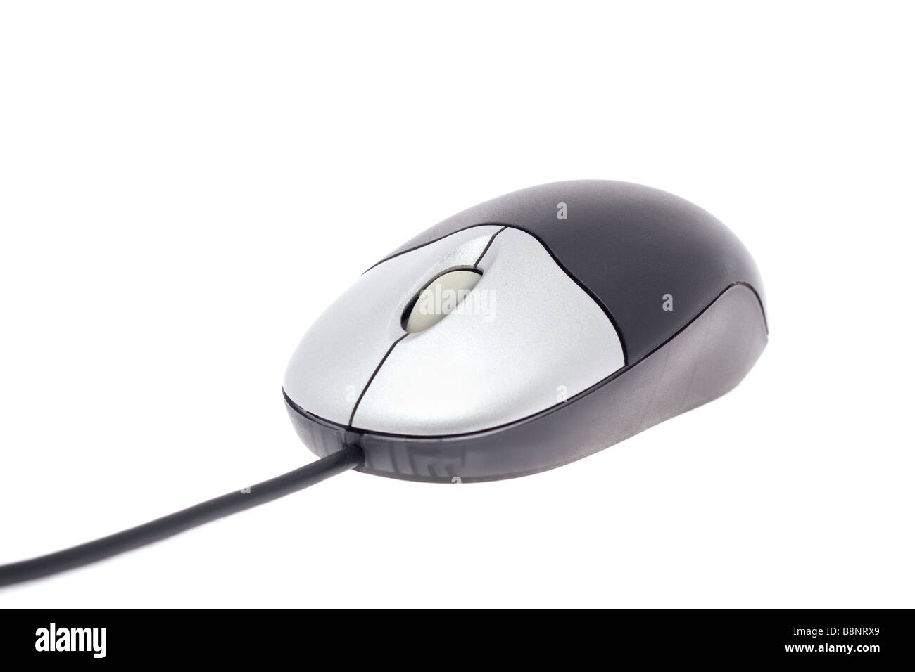 Black and gray mouse isolated on white Stock Photo - Alamy