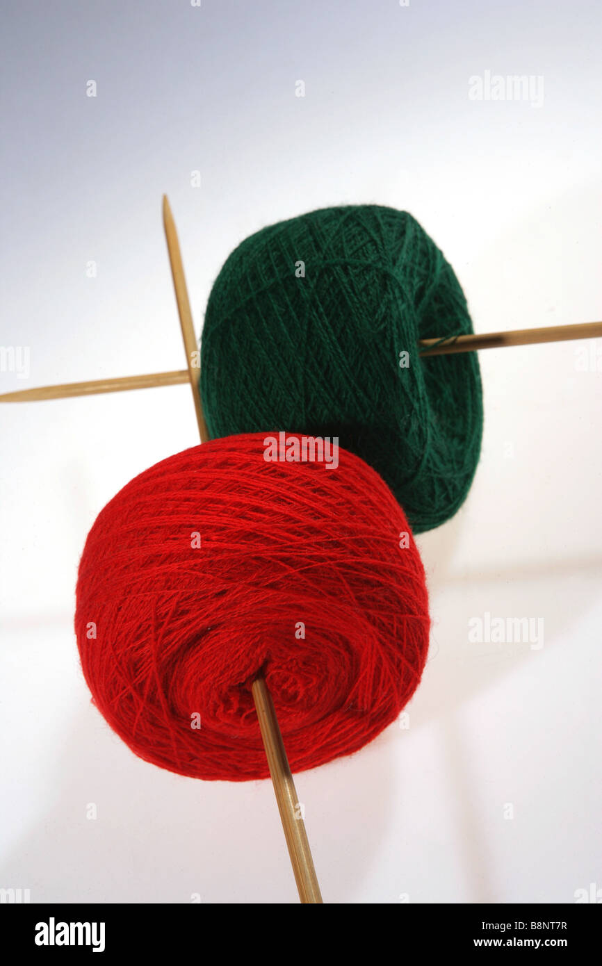 Chinese Knitting Needle And Wool,Still Life Stock Photo - Alamy
