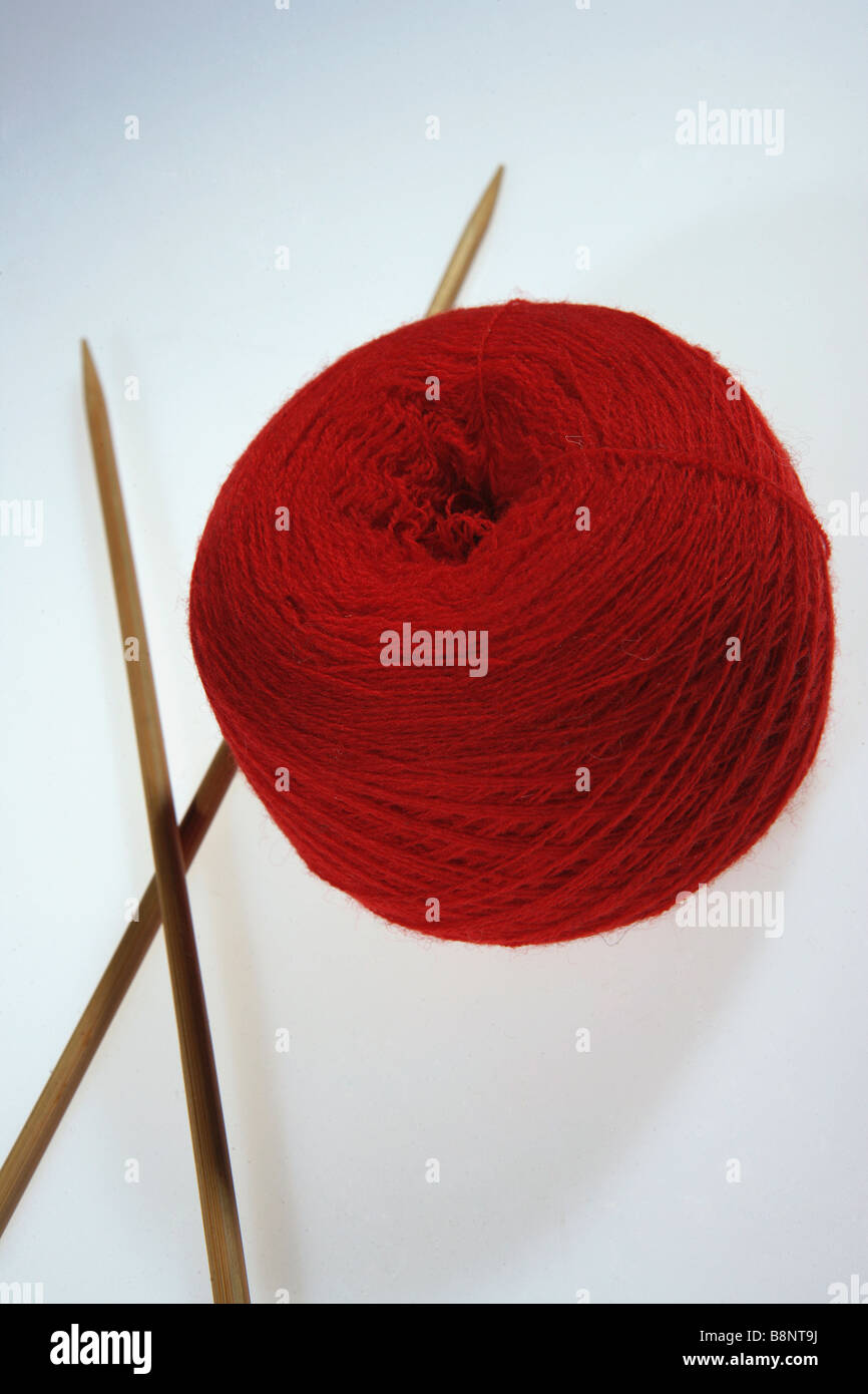 Chinese Knitting Needle And Wool,Still Life Stock Photo - Alamy