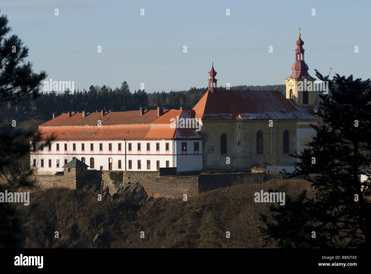 Abbey and church Stock Photo - Alamy
