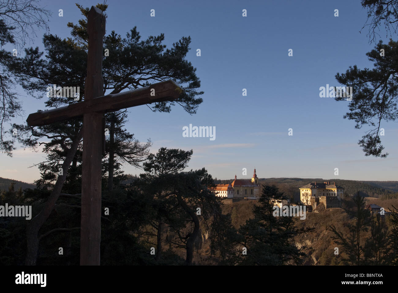 View point at the cross Stock Photo - Alamy