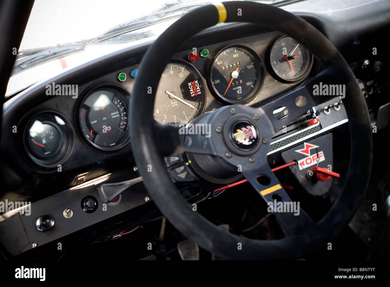 Porsche 911 rally Dash board Stock Photo - Alamy