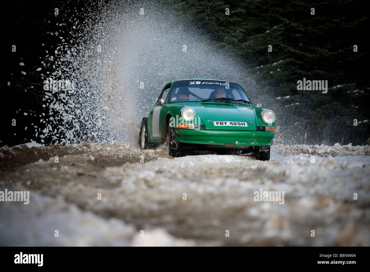 Porsche 911 Rally Car 1969 yr. in Kielder northumberland Stock Photo ...