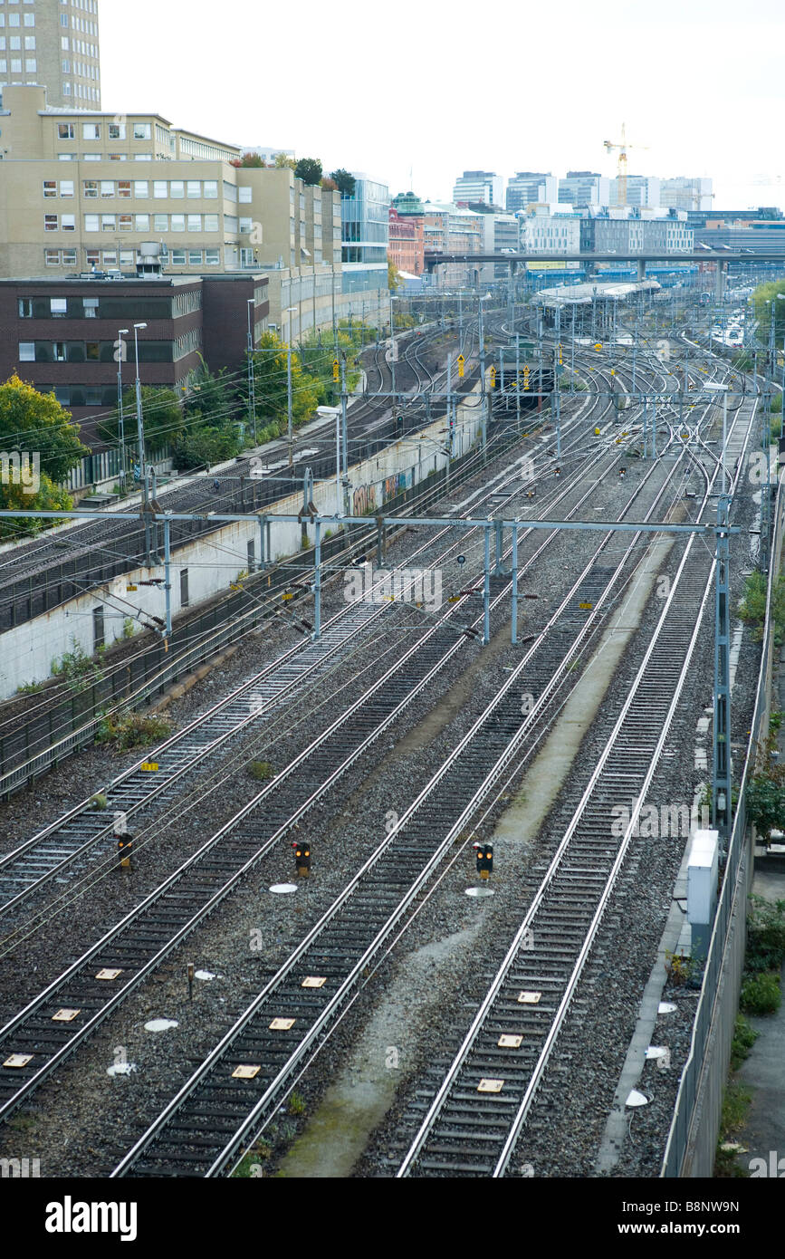 Yard switchyard train hi-res stock photography and images - Alamy