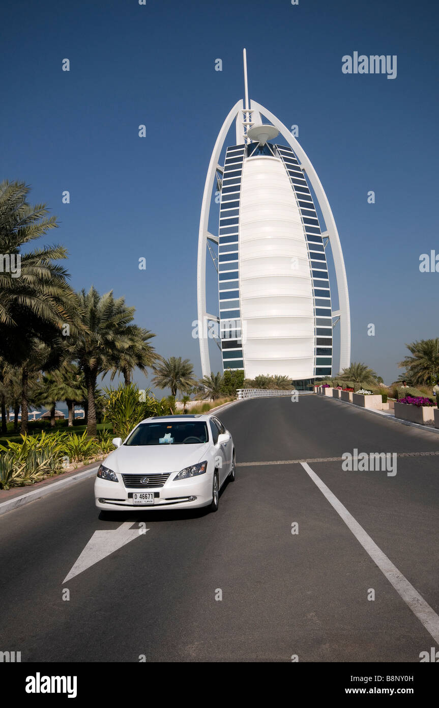 Burj al arab hotel dubai road hi-res stock photography and images - Alamy