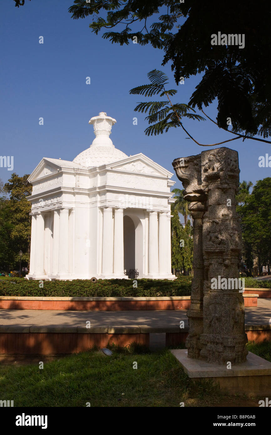 India Pondicherry Bharathi Park French Colonial monument to Napoleon ...