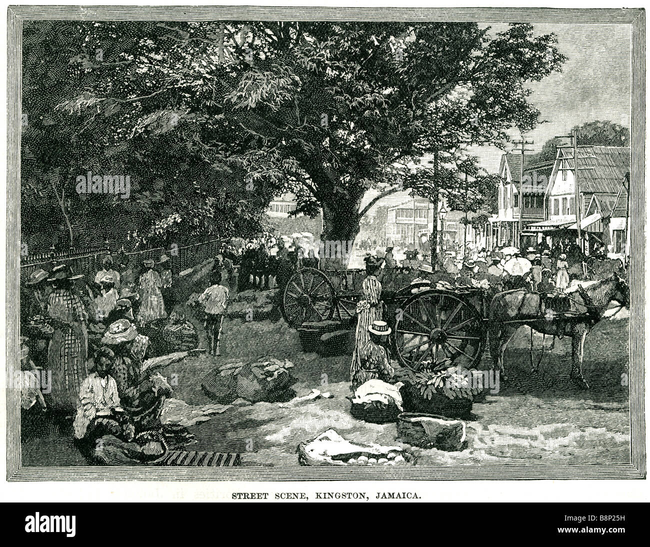 Victorian street scene drawing hi-res stock photography and images - Alamy