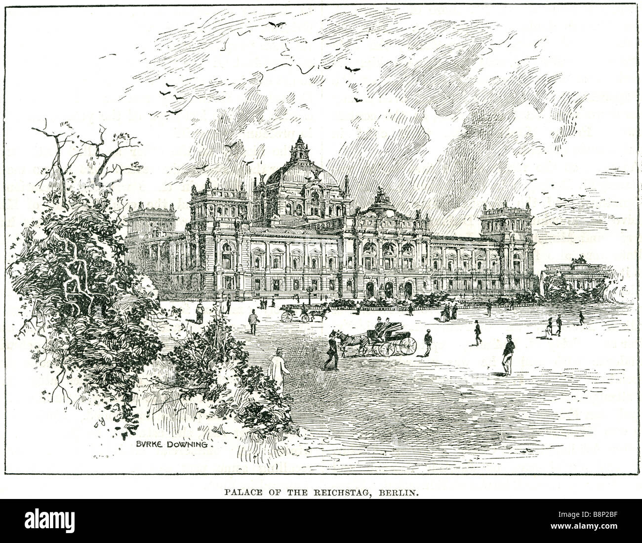 palace Reichstag building berlin parliament German Empire Stock Photo ...