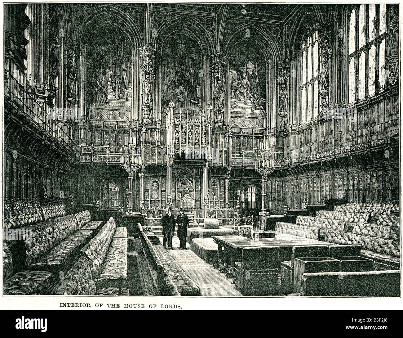 interior house of lords Parliament 1884 United Kingdom Sovereign Stock ...