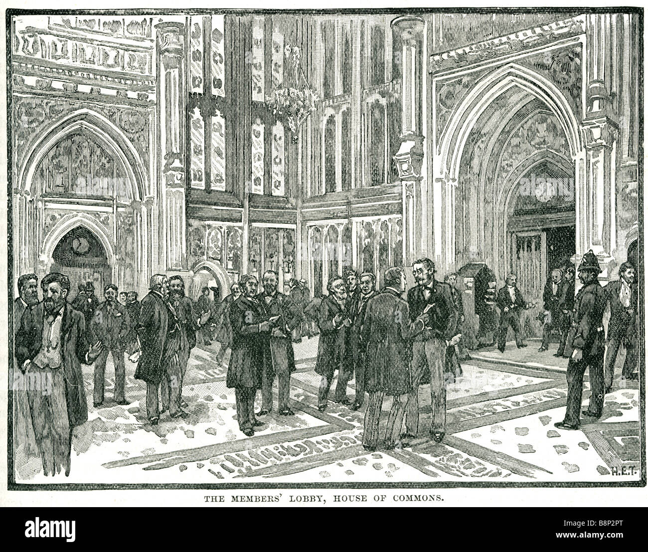 Members lobby house of commons hallway Westminster Parliament United ...