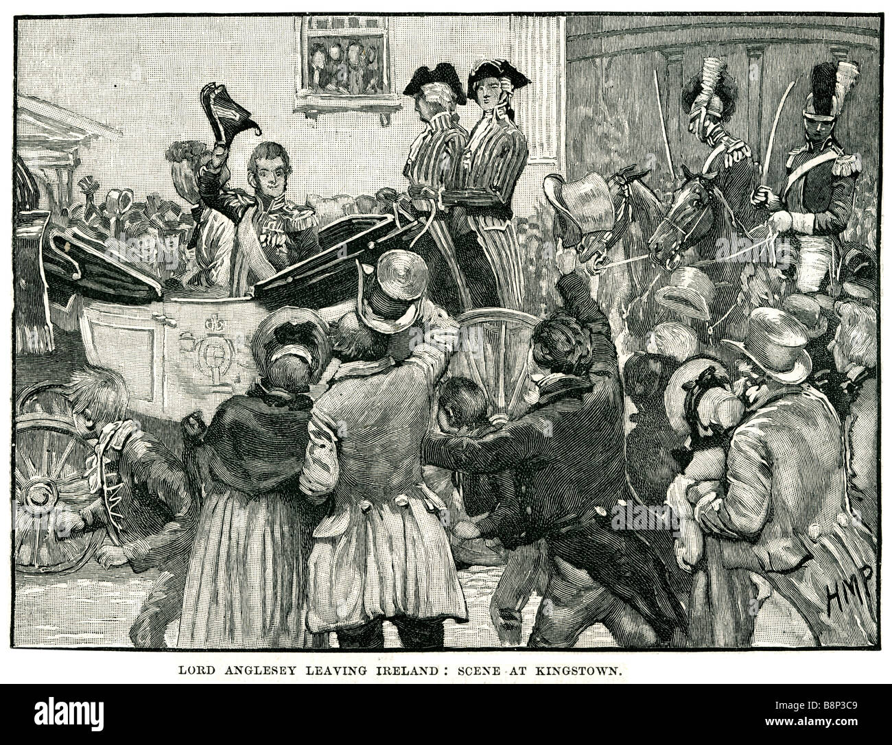 lord anglesey leaving ireland scene at kingstown Field Marshal Henry ...