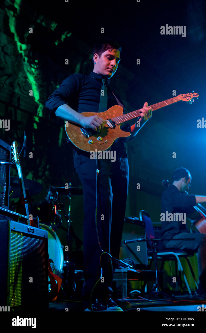 A guitarist performs on stage at Bush Hall in London Stock Photo - Alamy