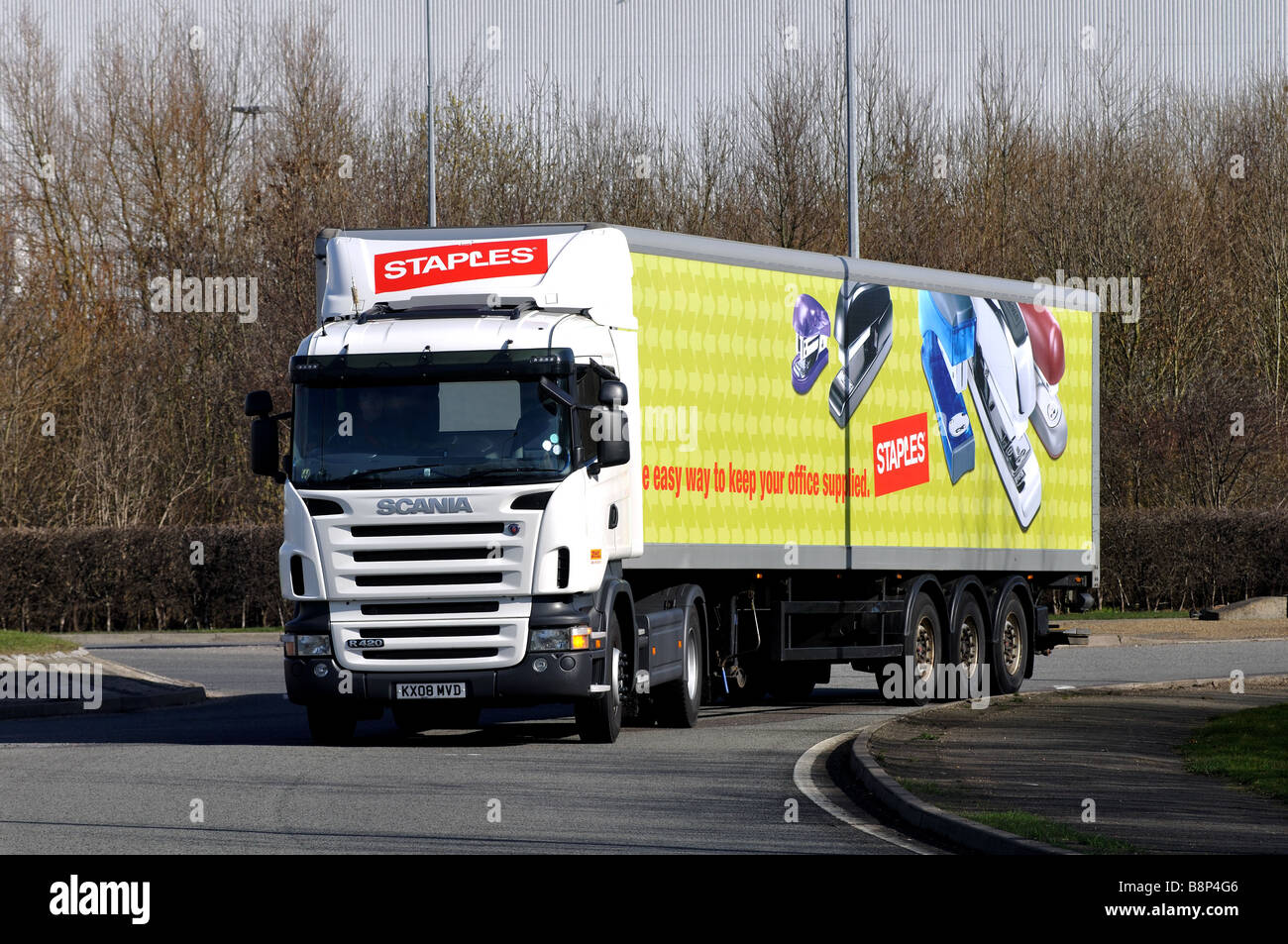 A Staples lorry at DIRFT, Northamptonshire, England, UK Stock Photo - Alamy