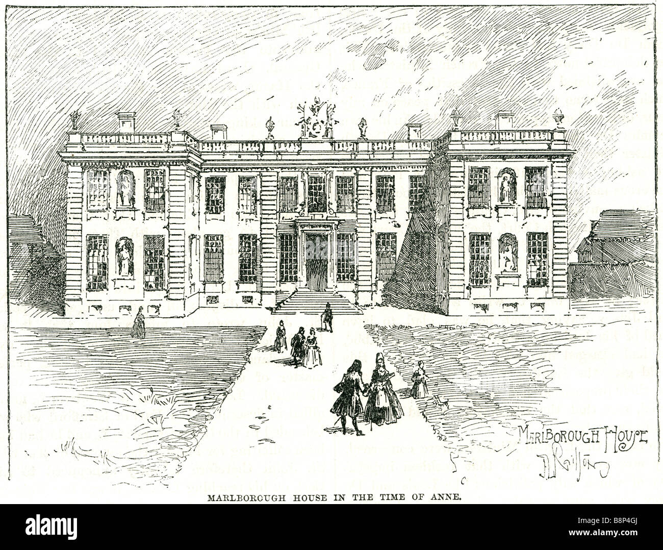marlborough house time of anne mansion Westminster London Pall Mall ...