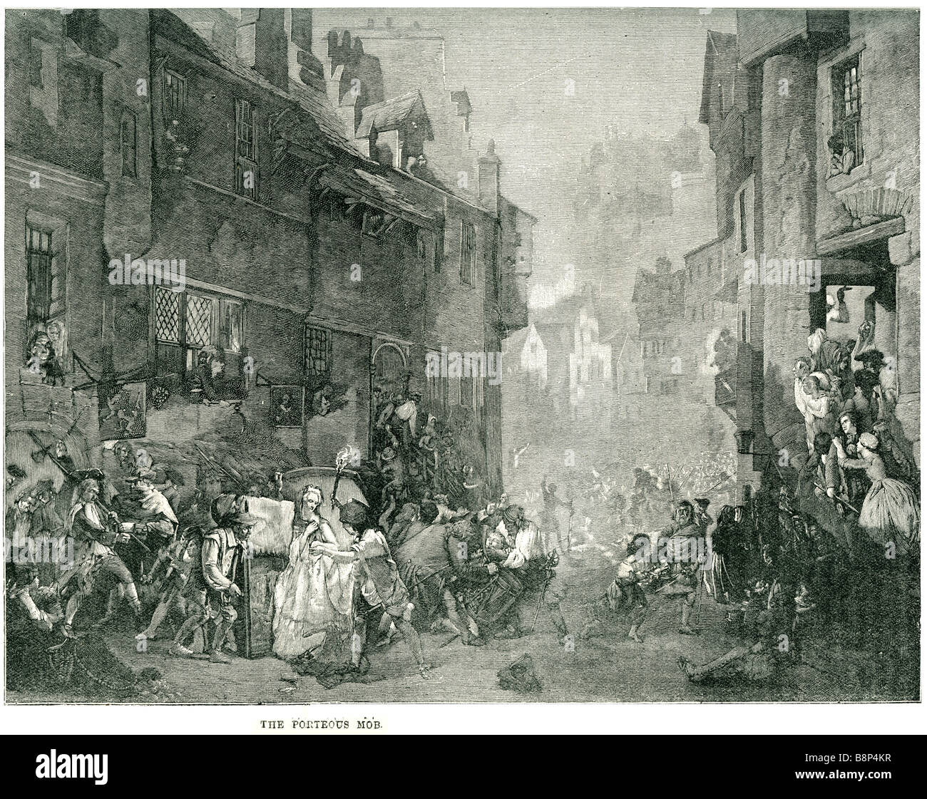 porteous mob Riot Captain John City Guard Edinburgh Scotland lynched ...