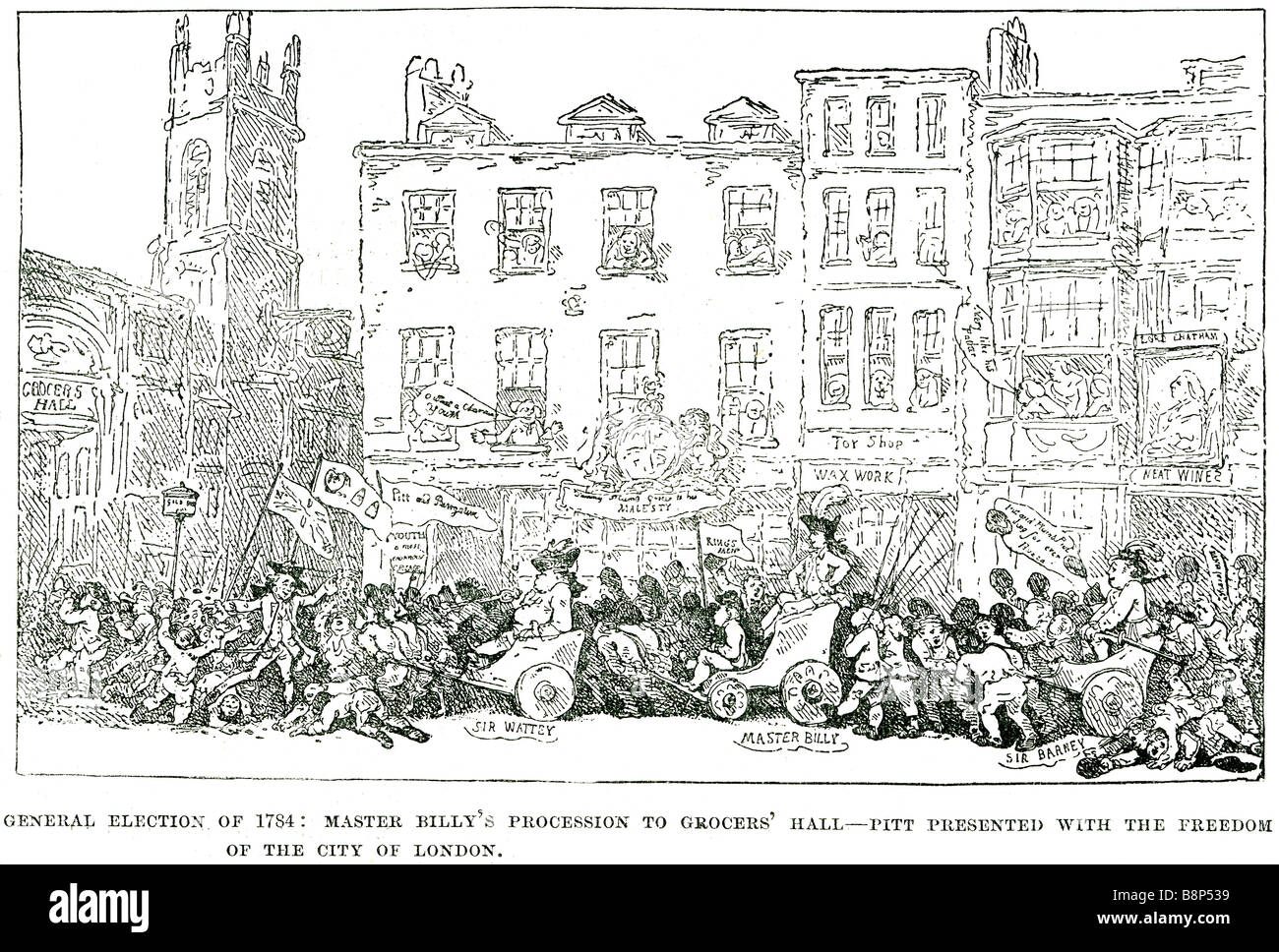 general election of 1784 master billey's procession to grocers hall ...