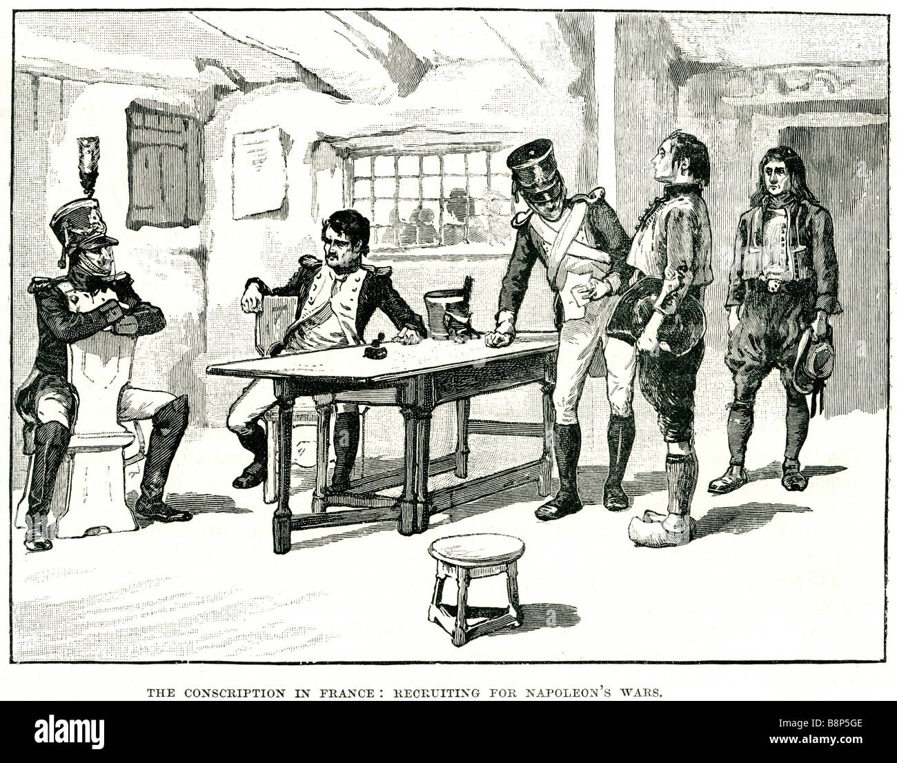 conscription in france recruiting for napoleon's war Stock Photo - Alamy