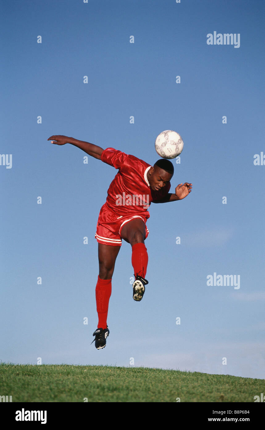 Soccer player in action Stock Photo - Alamy