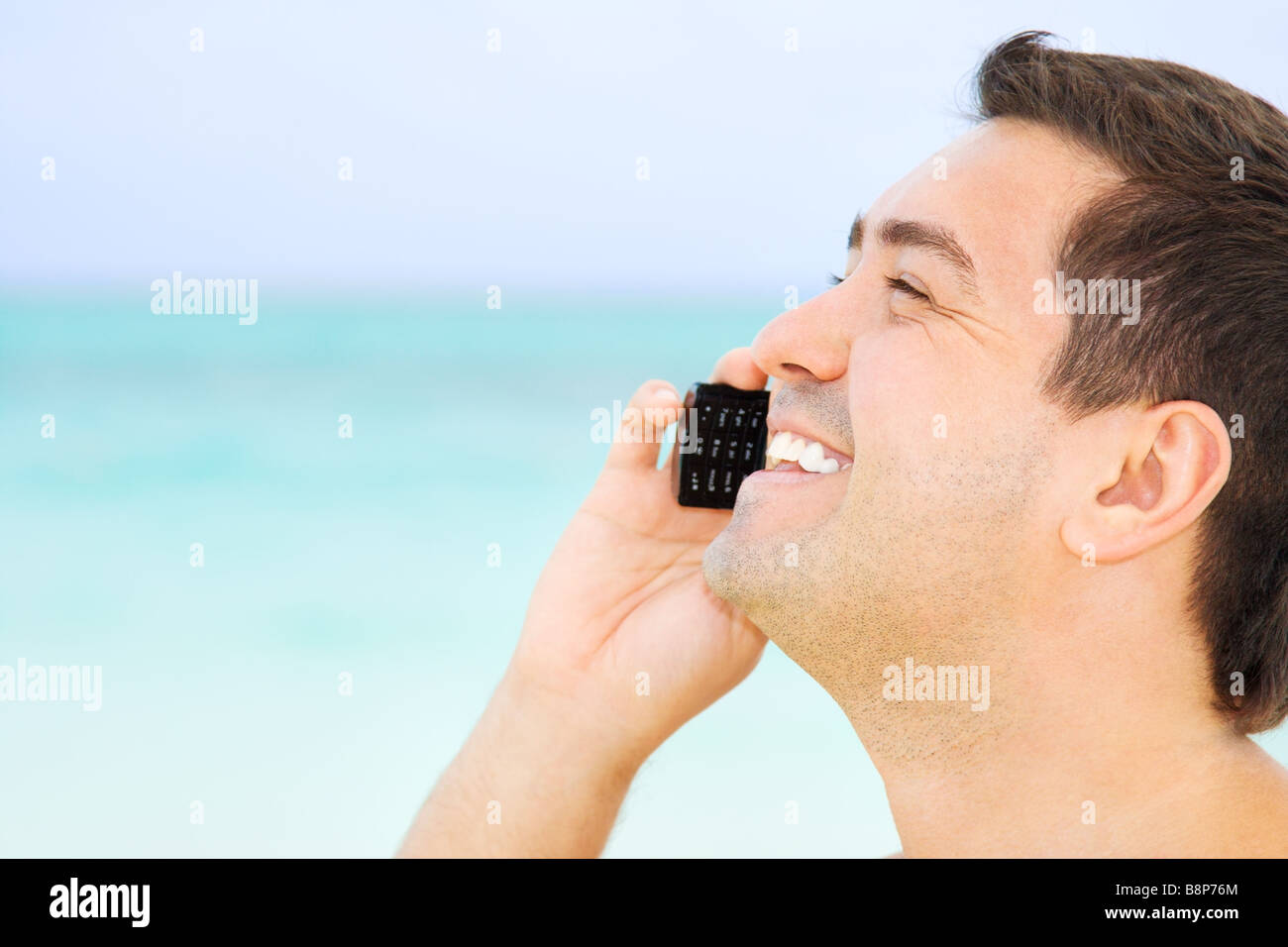 picture of happy man with cell phone Stock Photo - Alamy