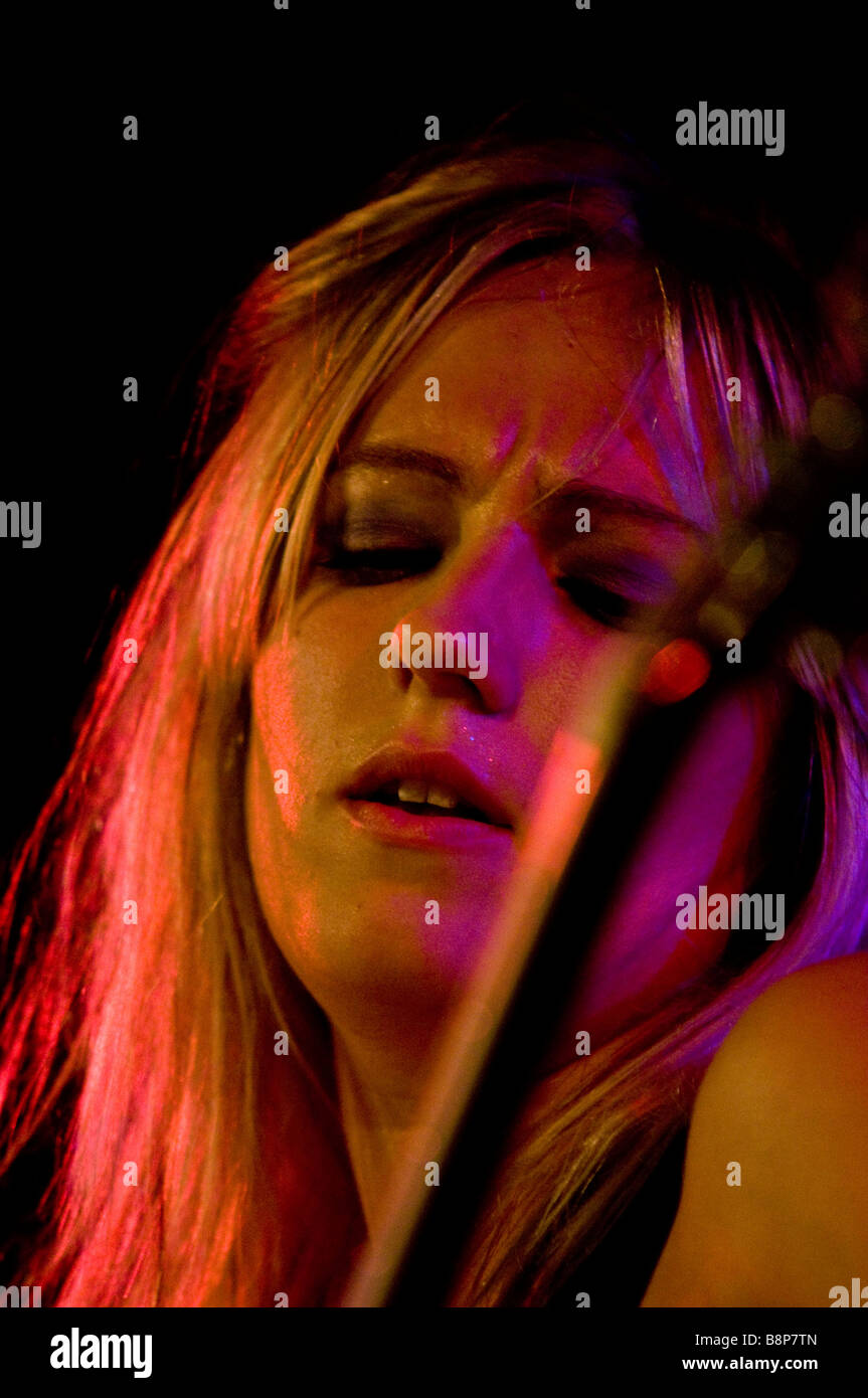 Singer/songwriter Tallulah Rendall performs on stage in London Stock ...