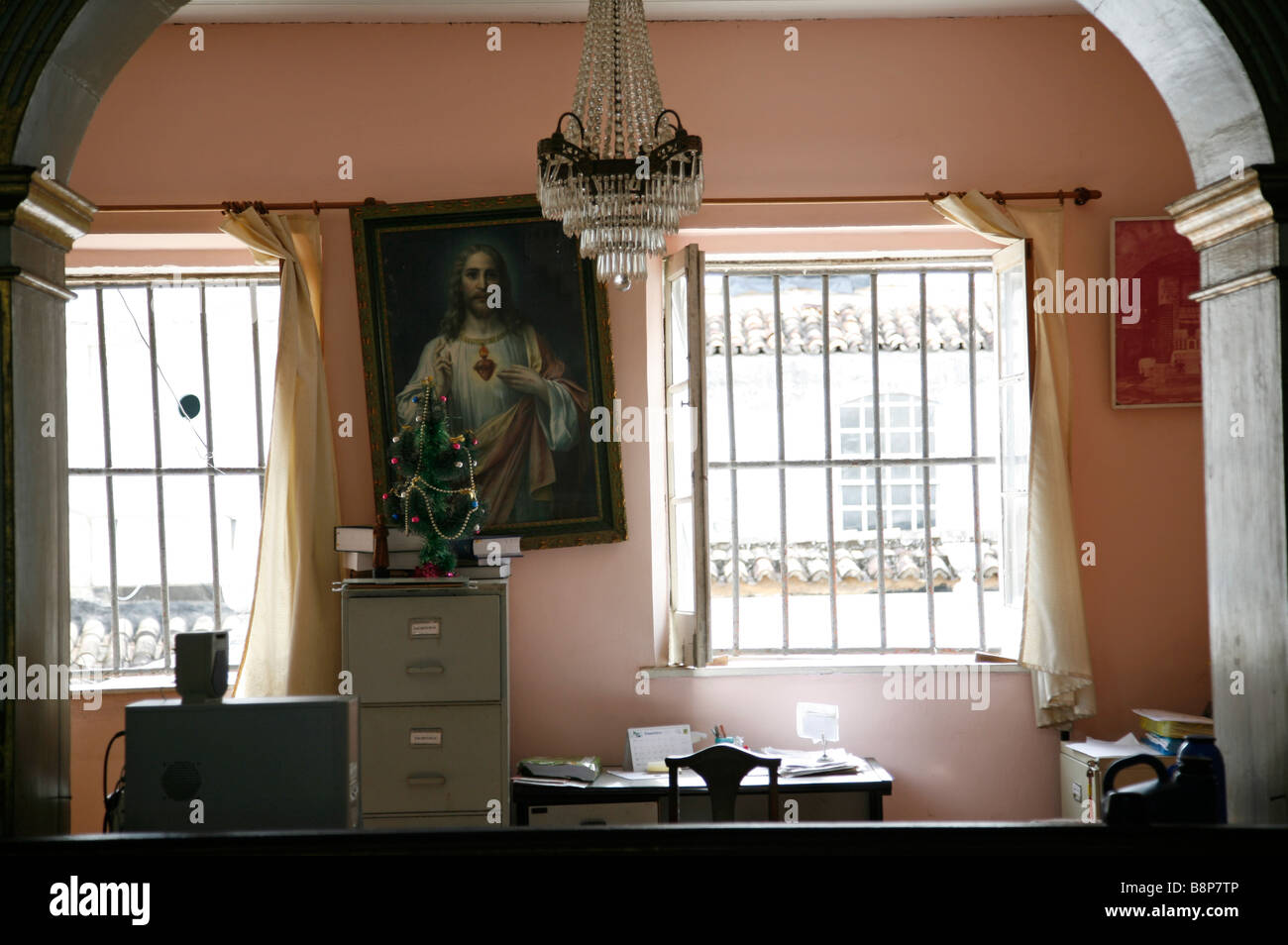 Office in a church Stock Photo - Alamy