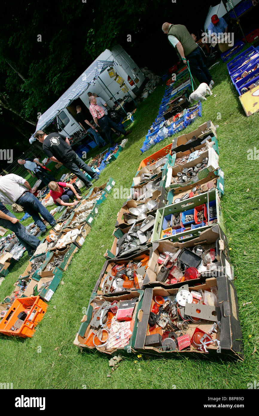 car spares parts box shop automotive items sale jumble exhibit bonnet ...