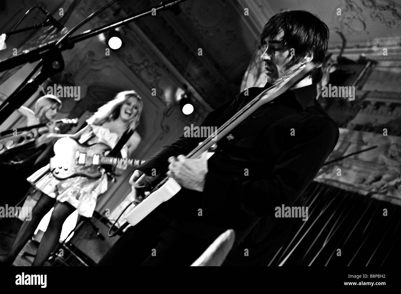 Singer/songwriter Tallulah Rendall performs with her band on stage in ...