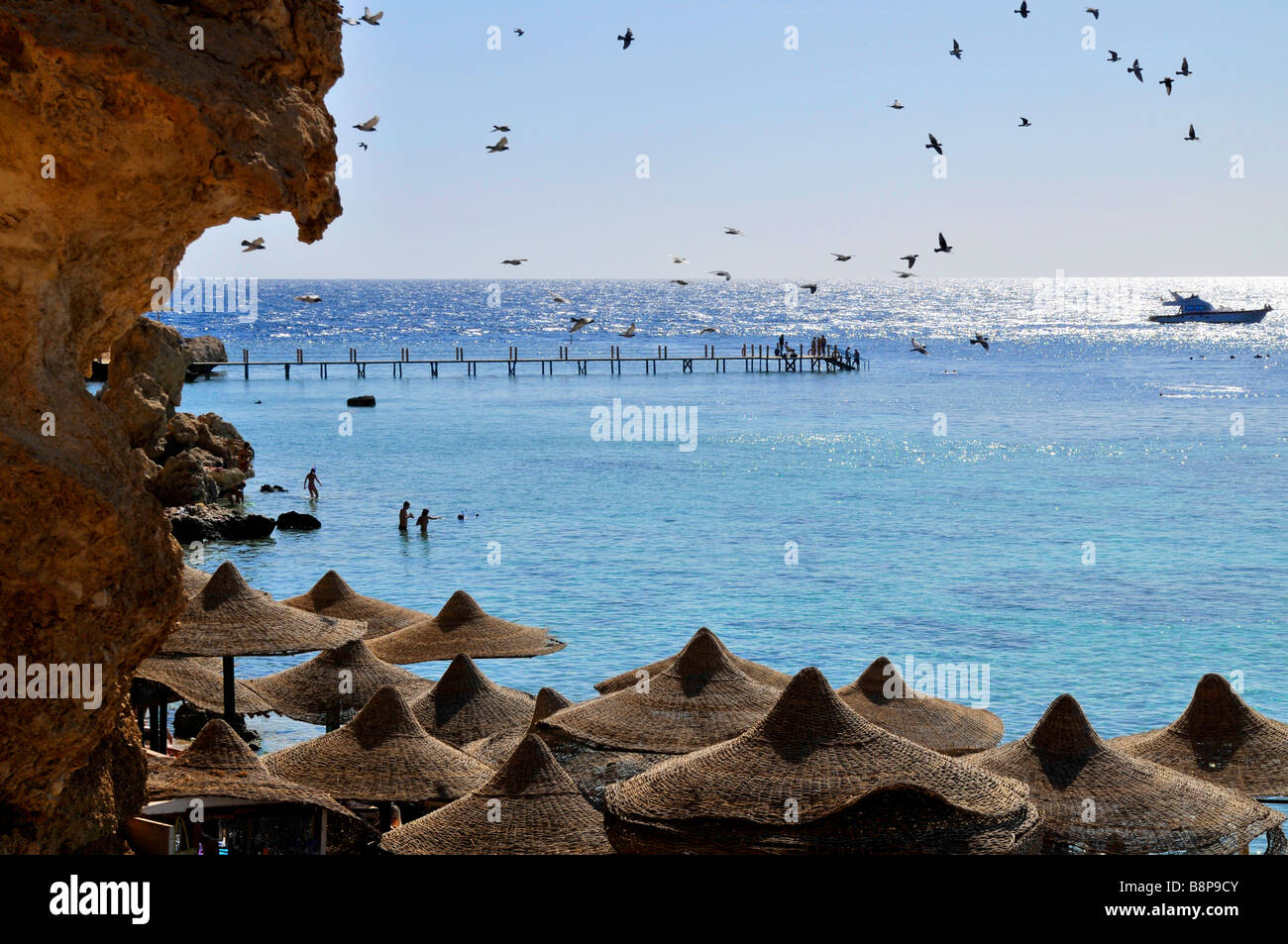 El Fanar beach in Sharm el Sheikh Naama bay Sinai Peninsula Egypt Stock ...