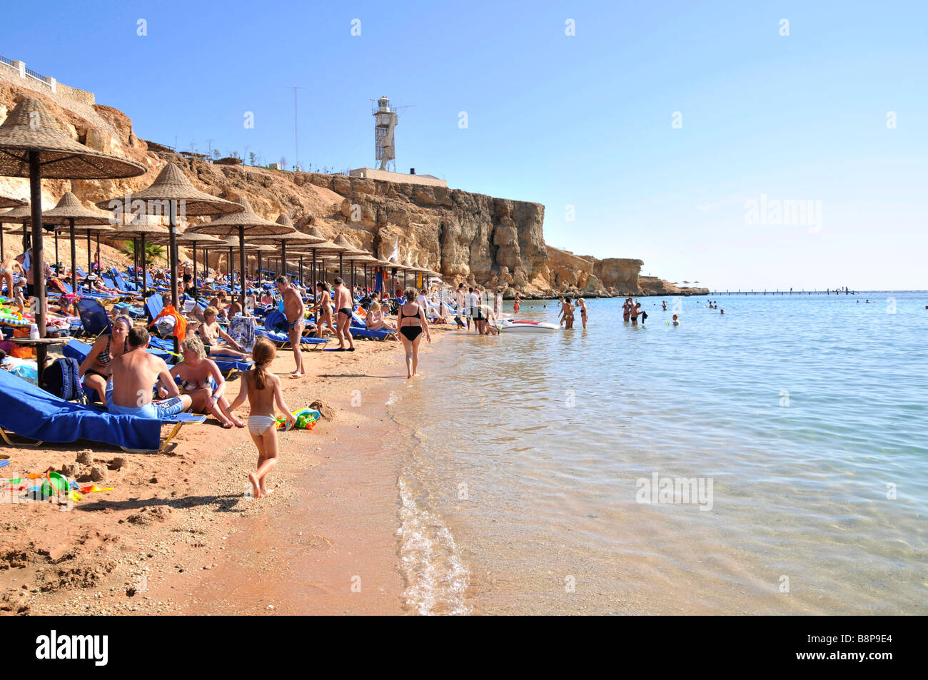 El Fanar beach in Sharm el Sheikh Naama bay Sinai Peninsula Egypt Stock ...