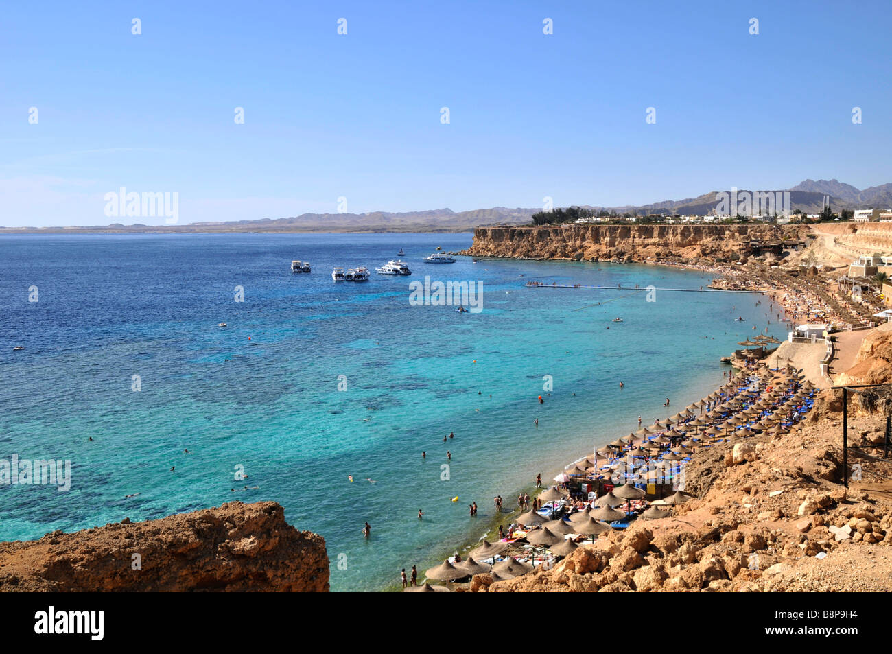 El Fanar beach in Sharm el Sheikh Naama bay Sinai Peninsula Egypt Stock ...