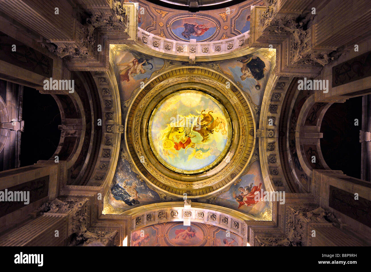 The ceiling of The Great Hall at “Castle Howard” Yorkshire, Britain, UK ...