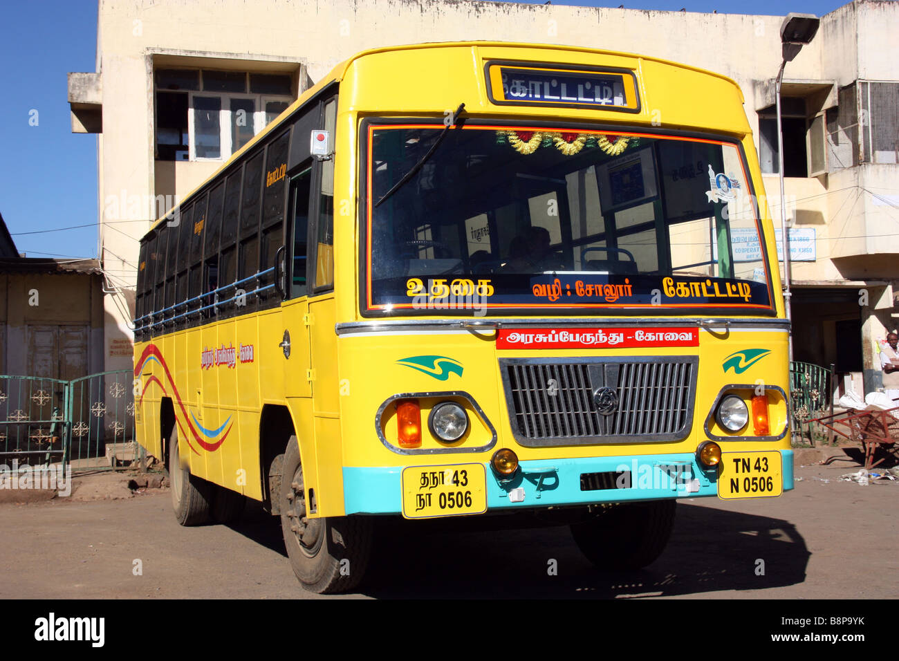 Leyland Bus At Ooty Bus Station Tamil Nadu India Stock Photo Alamy