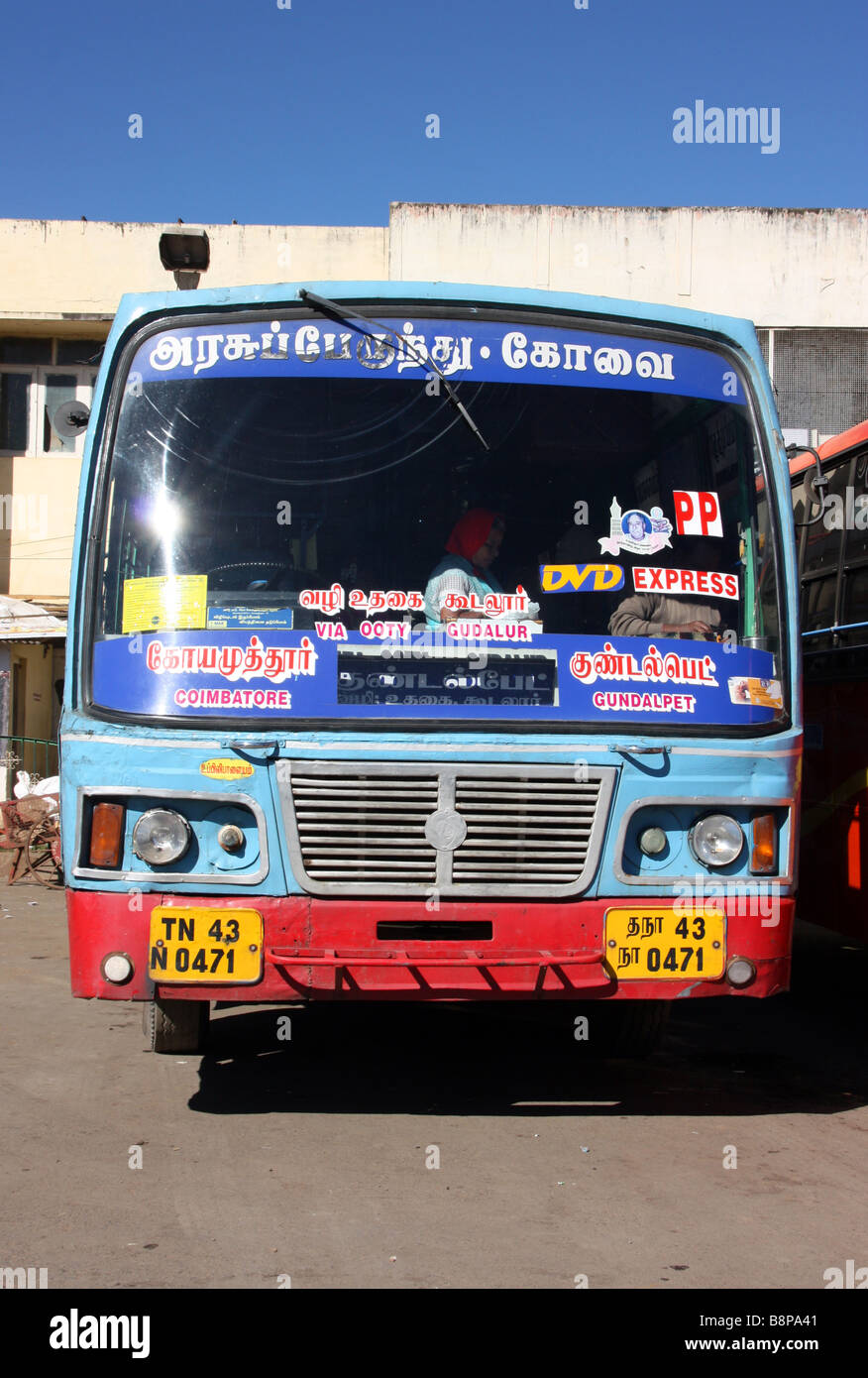 Leyland bus at Ooty bus station Tamil Nadu India Stock Photo - Alamy