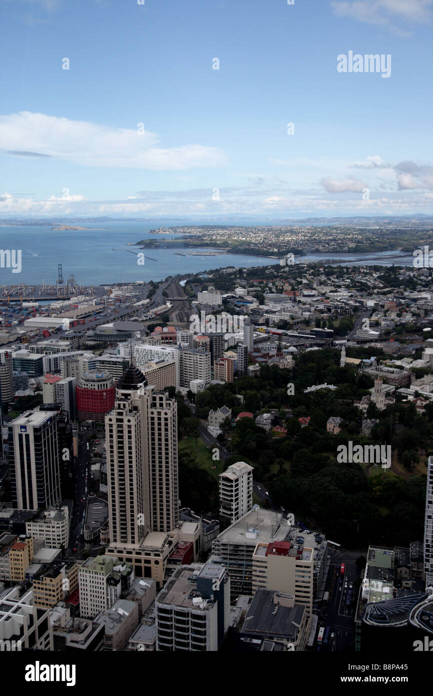 Aerial view of Auckland Stock Photo - Alamy