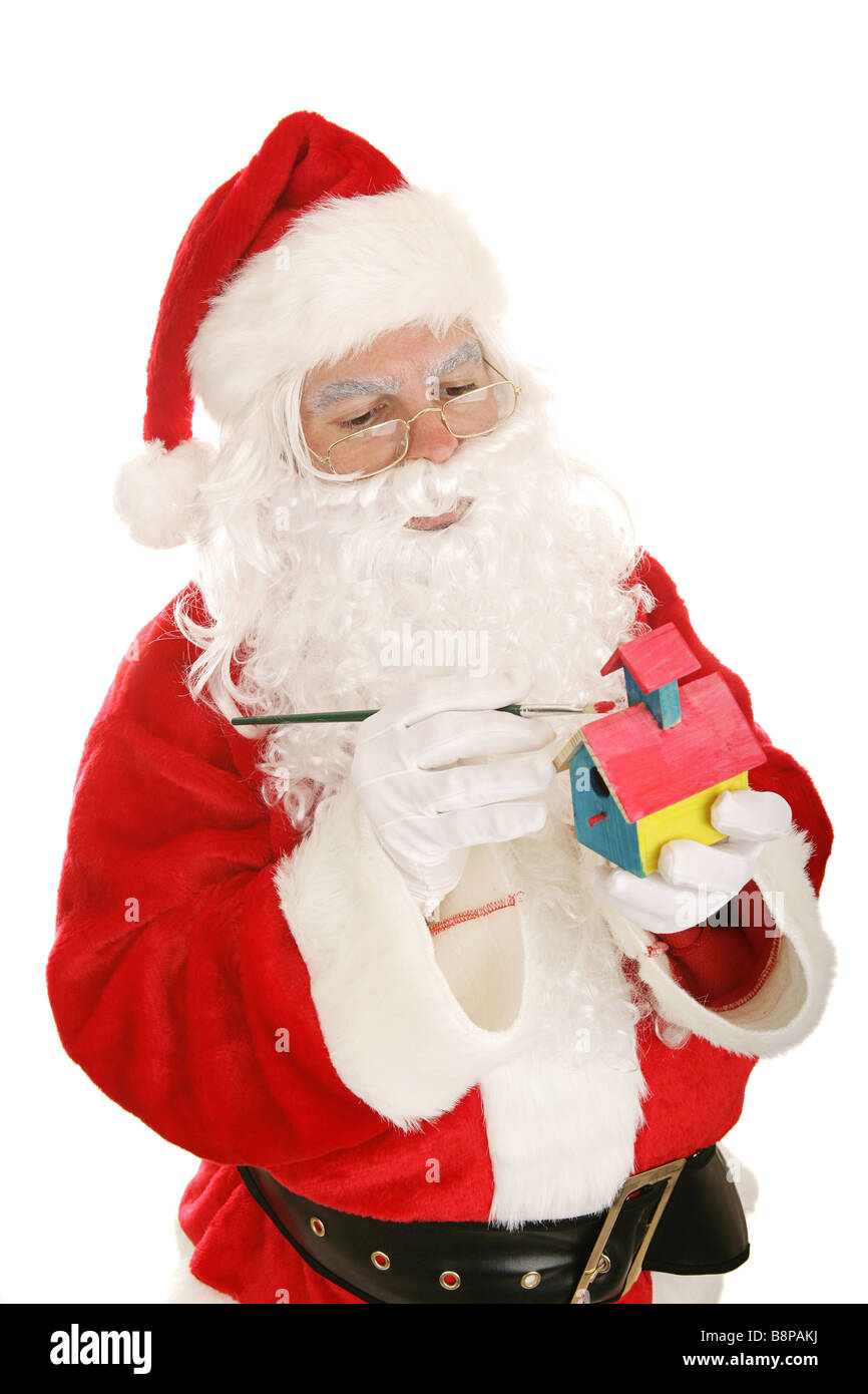 Santa clause at Christmas isolated on white background Stock Photo - Alamy