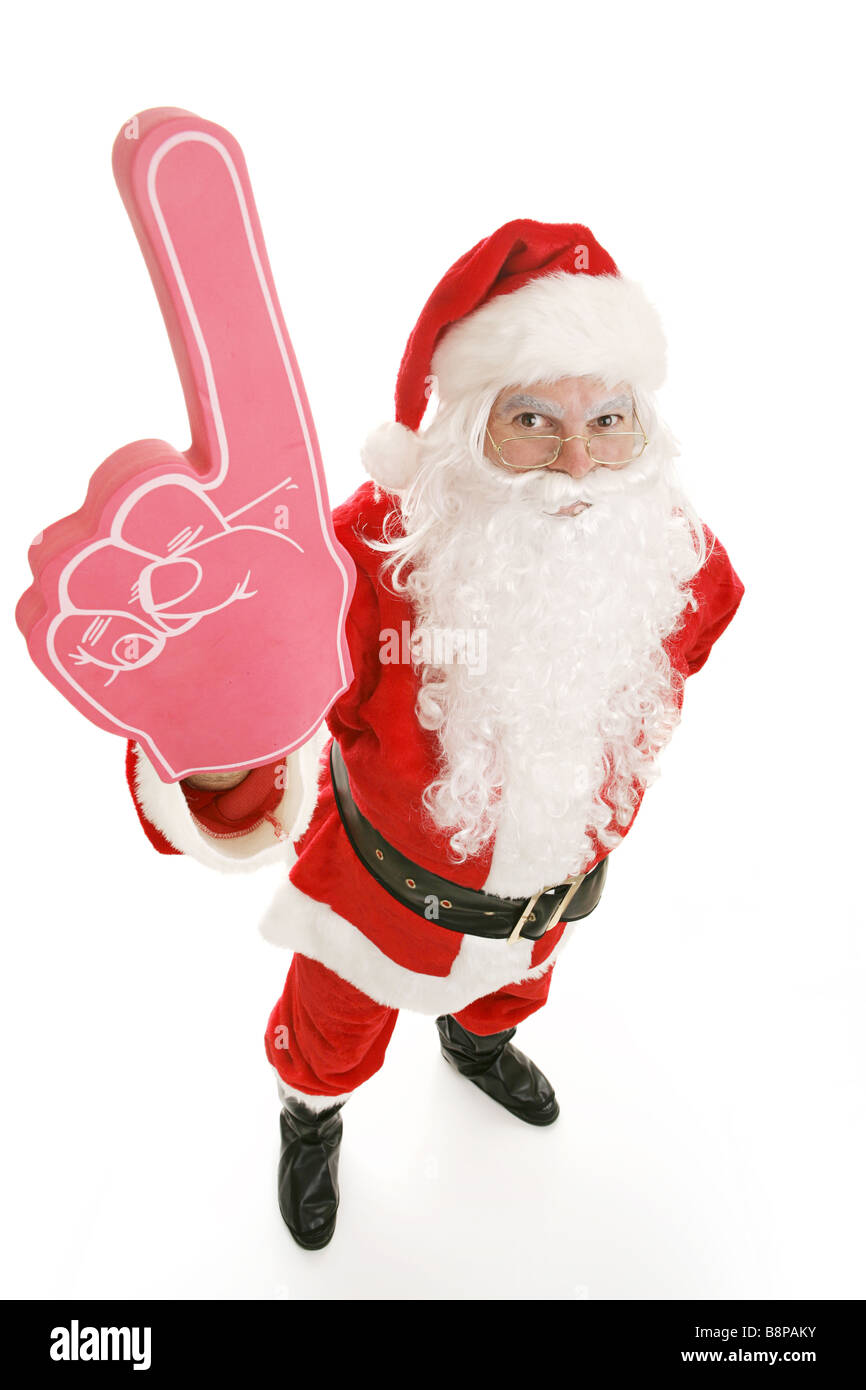 Santa clause at Christmas isolated on white background Stock Photo - Alamy