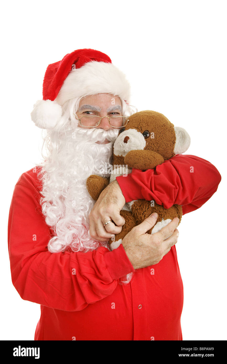 Santa clause at Christmas isolated on white background Stock Photo - Alamy