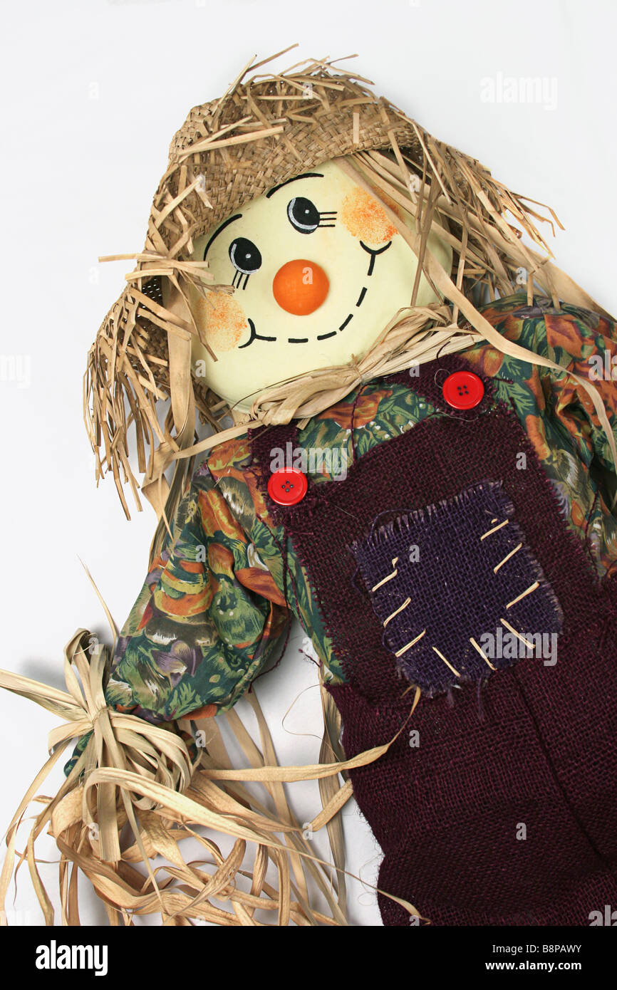 Scarecrow overalls straw hi-res stock photography and images - Alamy