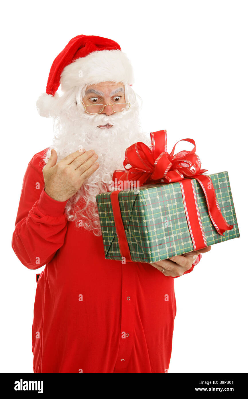 Santa clause at Christmas isolated on white background Stock Photo - Alamy