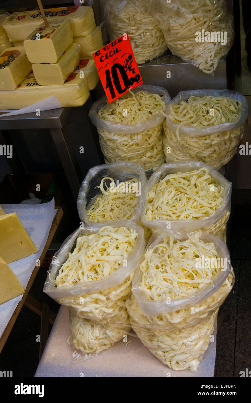 A market stall of cheese in Istanbul Stock Photo - Alamy