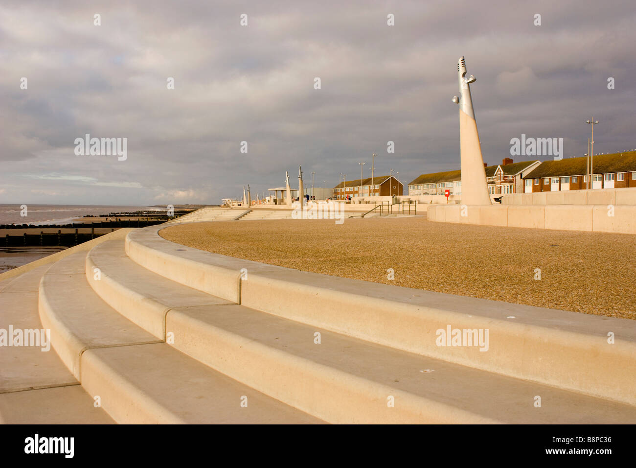 The seafront at Thornton Cleveleys Lancashire Stock Photo - Alamy