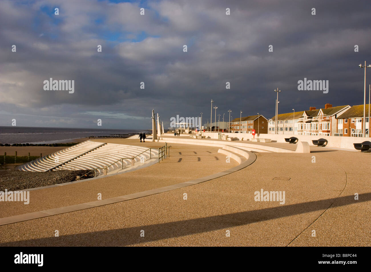 Cleveleys seafront prom promenade hi-res stock photography and images ...