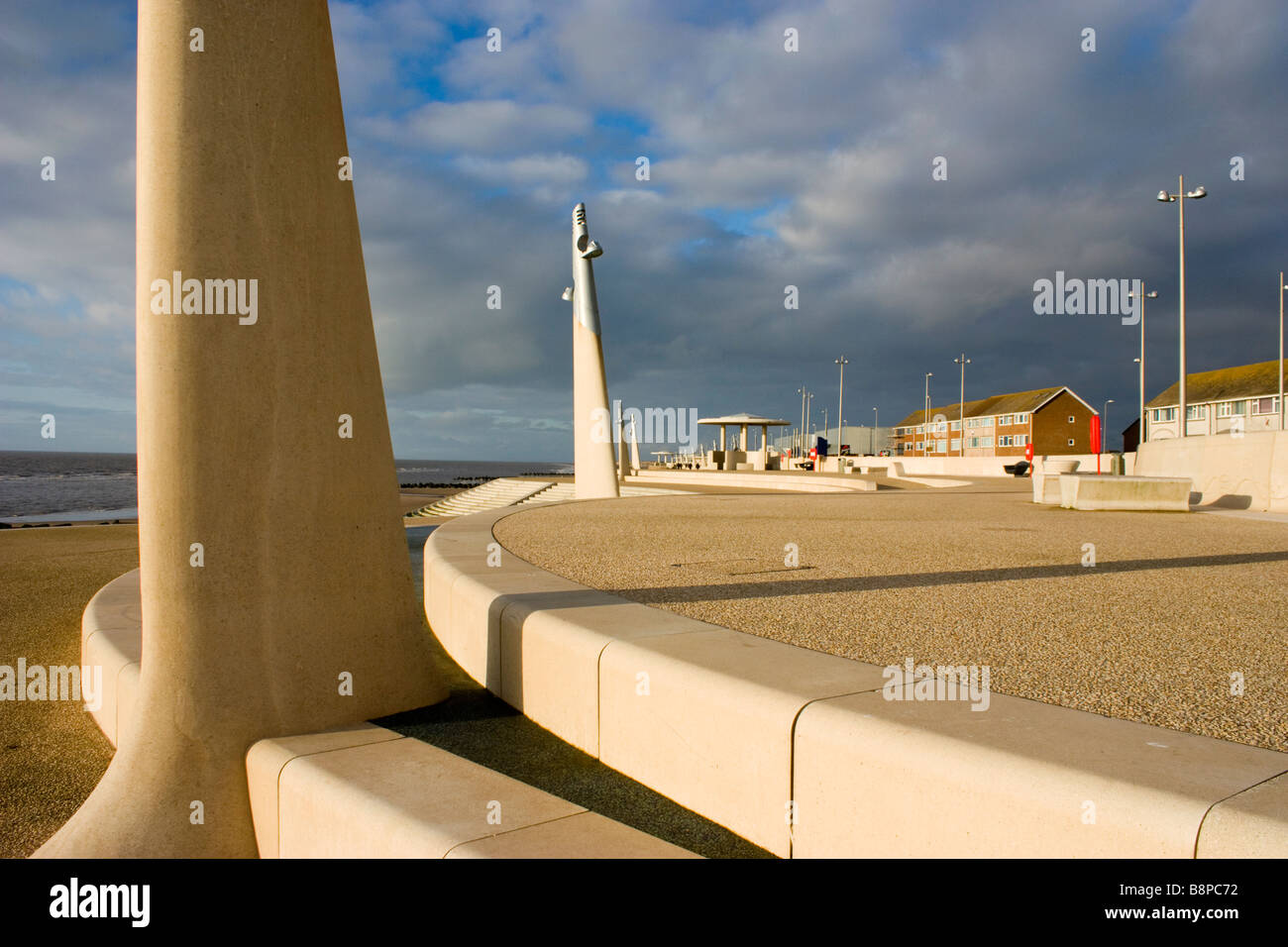 The seafront at Thornton Cleveleys Lancashire Stock Photo - Alamy