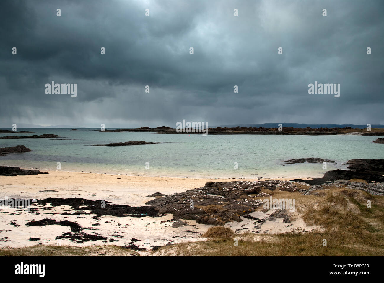 Arisaig beach Back of Keppoch Loch nan Ceall Eilean Ighe South Morar ...