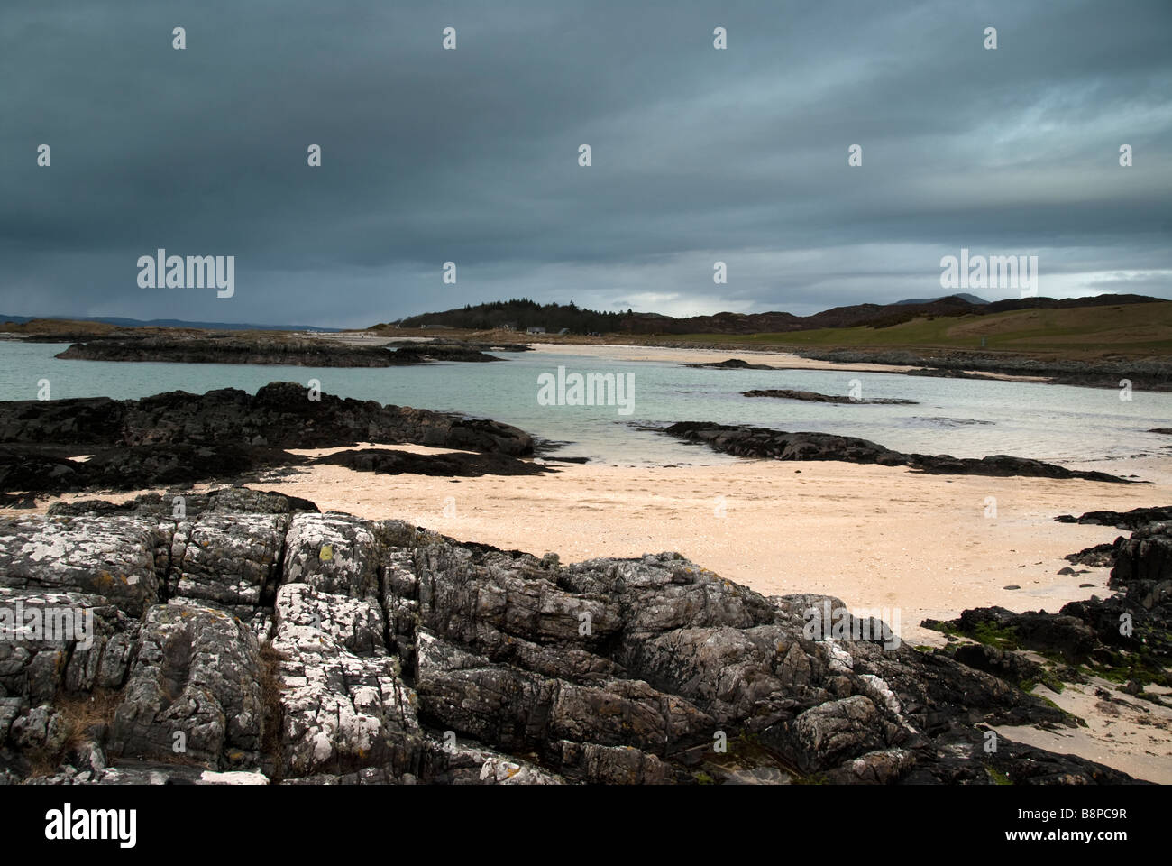 Arisaig beach Back of Keppoch Loch nan Ceall Eilean Ighe South Morar ...
