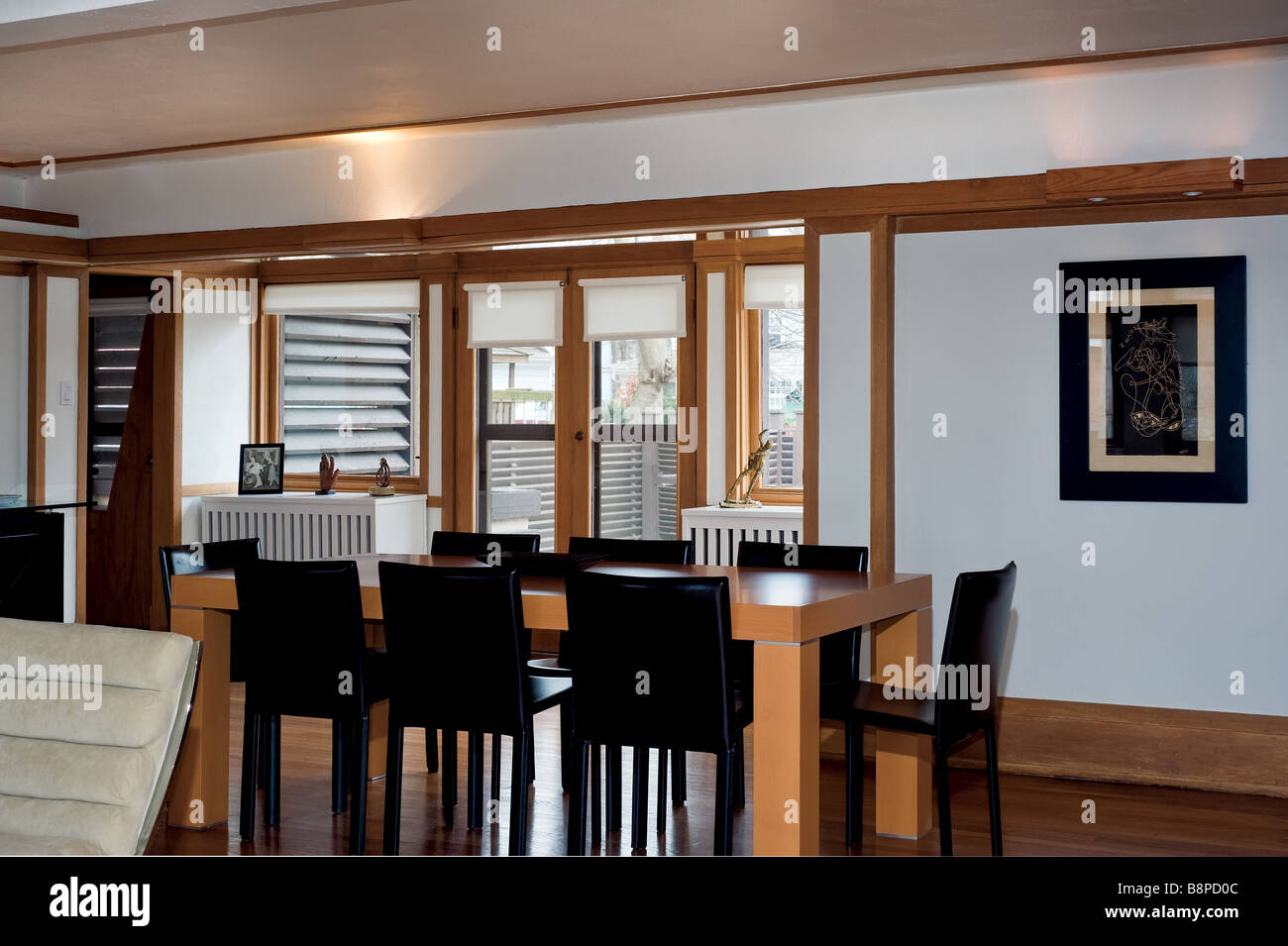 Dining Room in a Luxury Home Stock Photo - Alamy