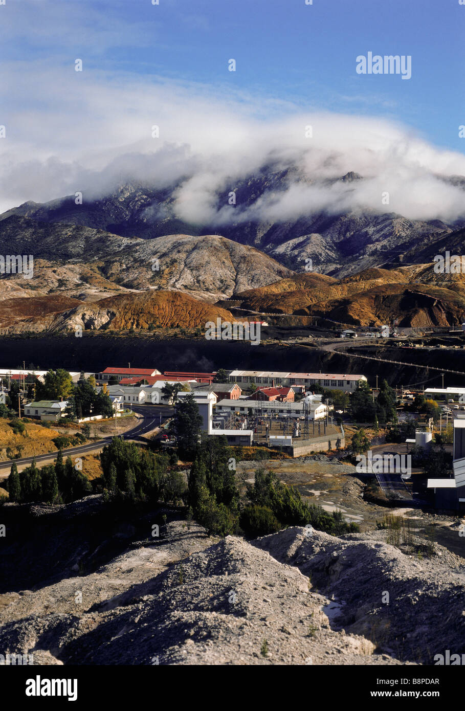 acid-rain eroded hills, Queenstown, Tasmania Stock Photo - Alamy