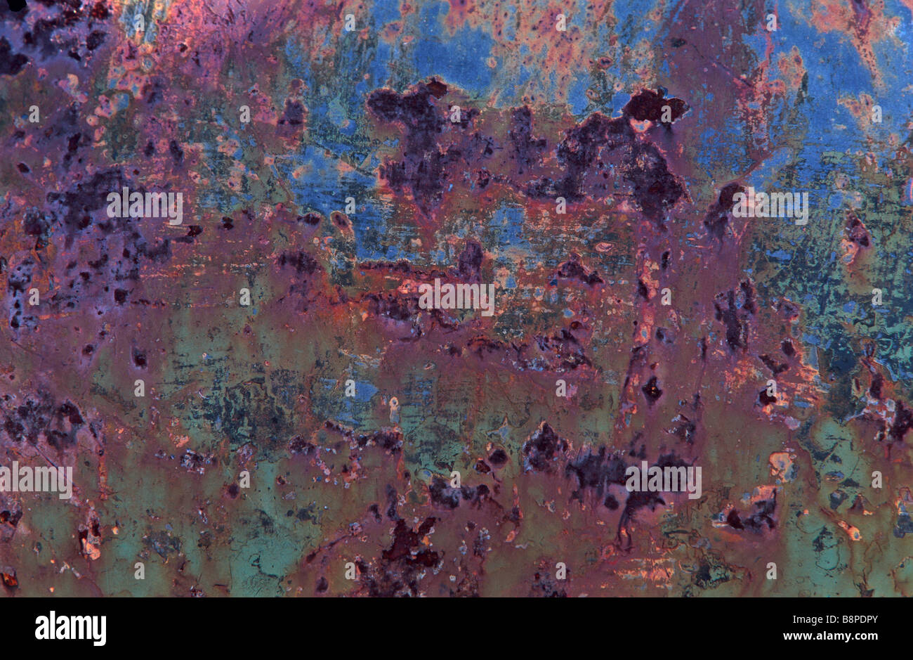 paint and rust patterns Stock Photo - Alamy