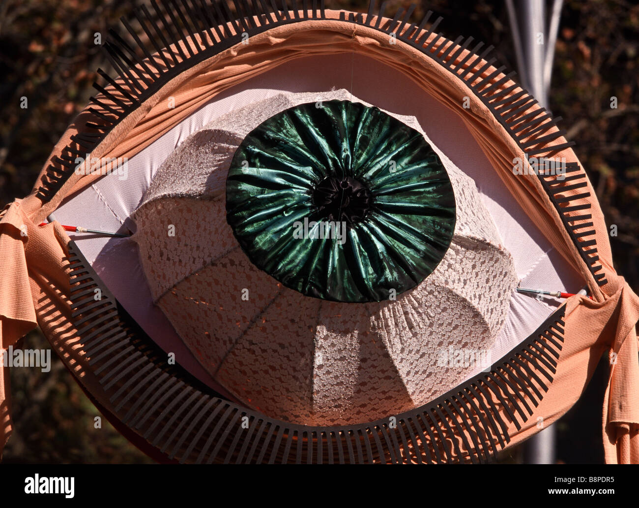 Giant eye, parade float Stock Photo - Alamy
